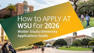 How to Apply at WSU for 2026 | Walter Sisulu University Applications ...