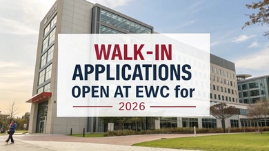 Walk-in Applications Open at EWC for 2026 - Varsity Wise